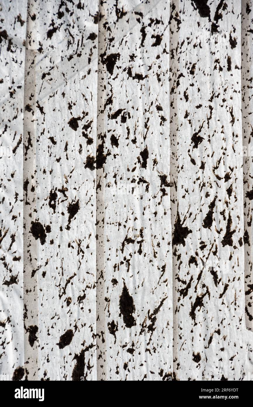 Dirty spots, a grain on the metal surface. Abstract texture of dust ...