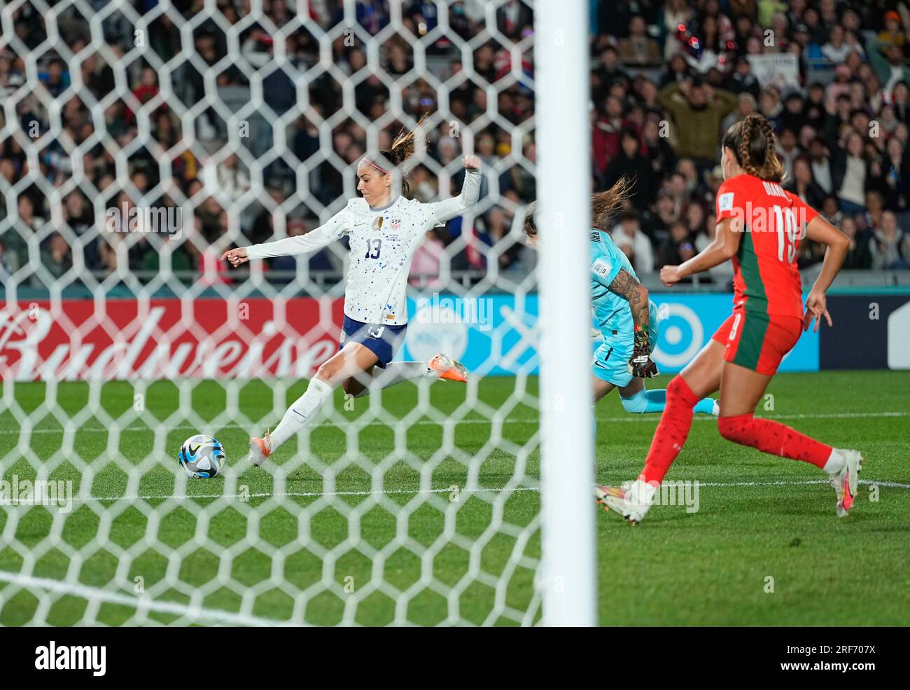 August 01 2023: Pereira Ines (Portugal) and Alex Morgan (USA) battle ...