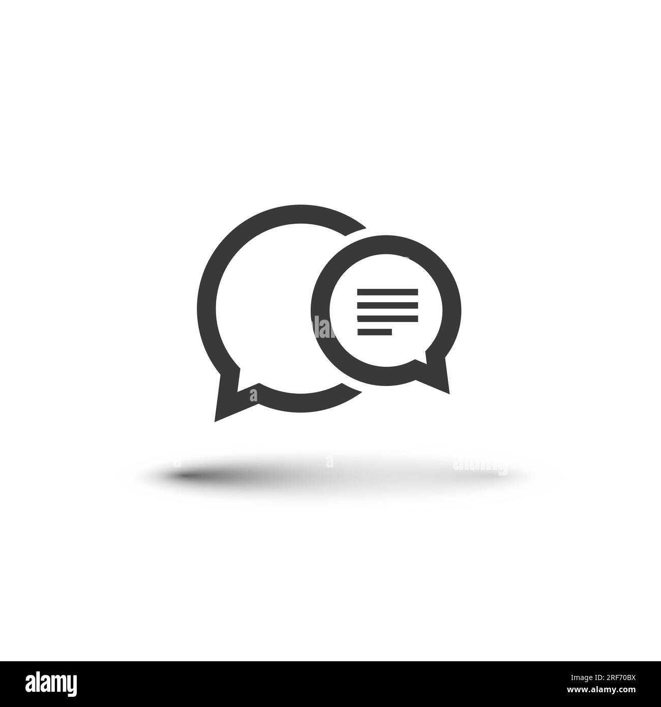 Black and White Speech Bubbles Design Stock Vector Image & Art - Alamy