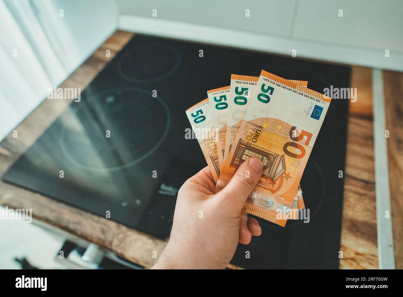 Concept of the high cost of electricity for home consumption Stock ...