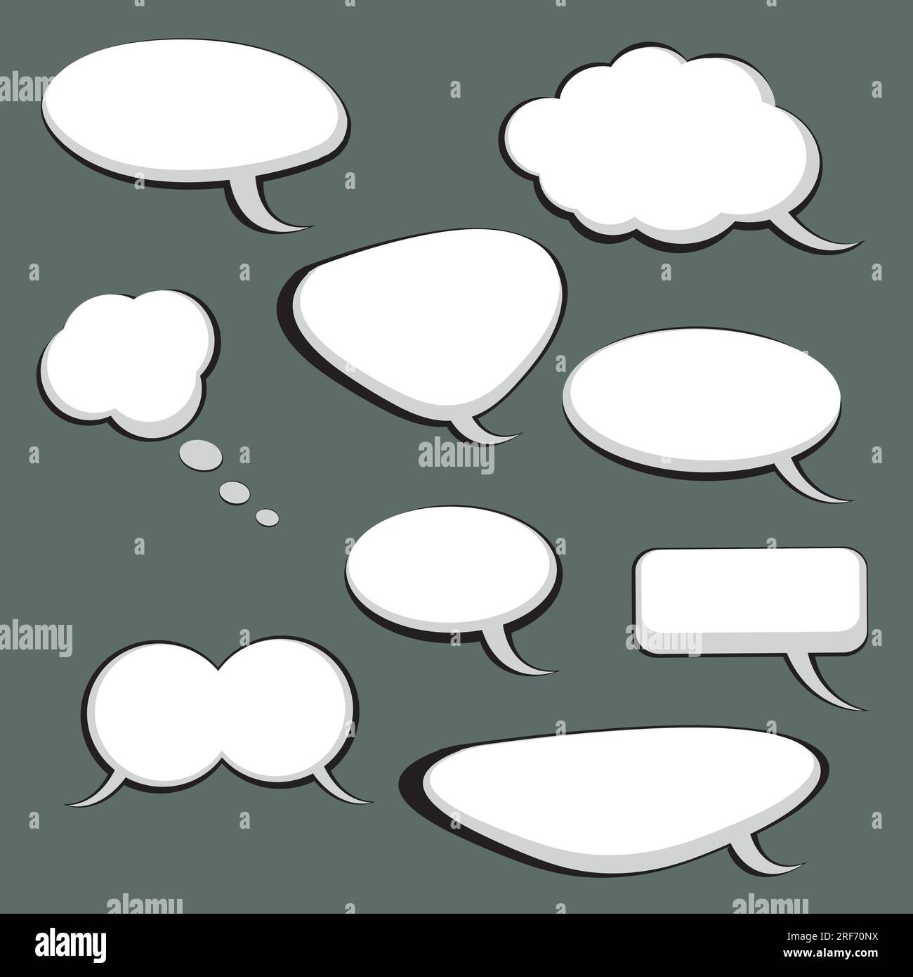 Group speech bubbles lines hi-res stock photography and images - Alamy