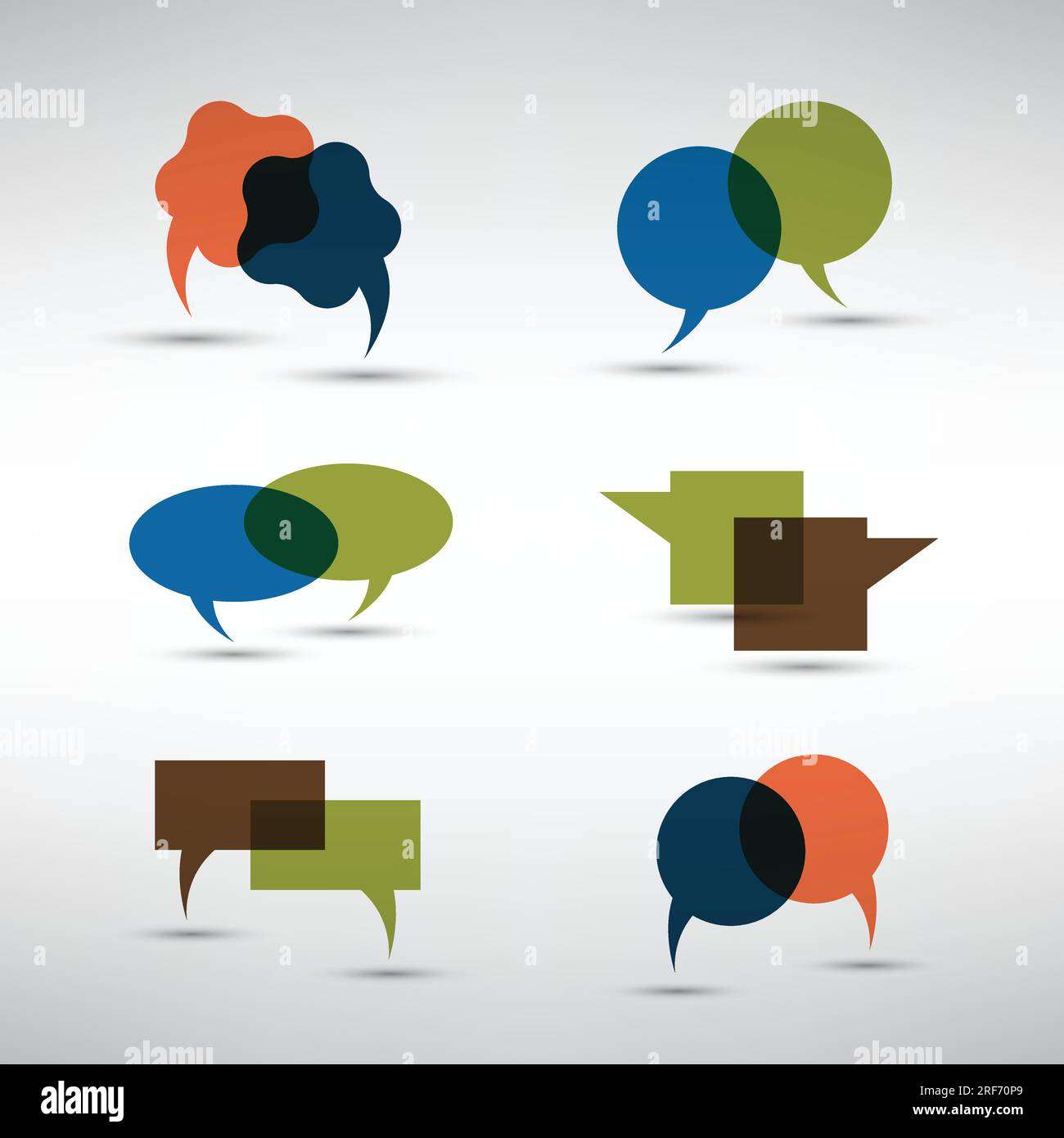 Couple talking speech bubbles hi-res stock photography and images - Alamy