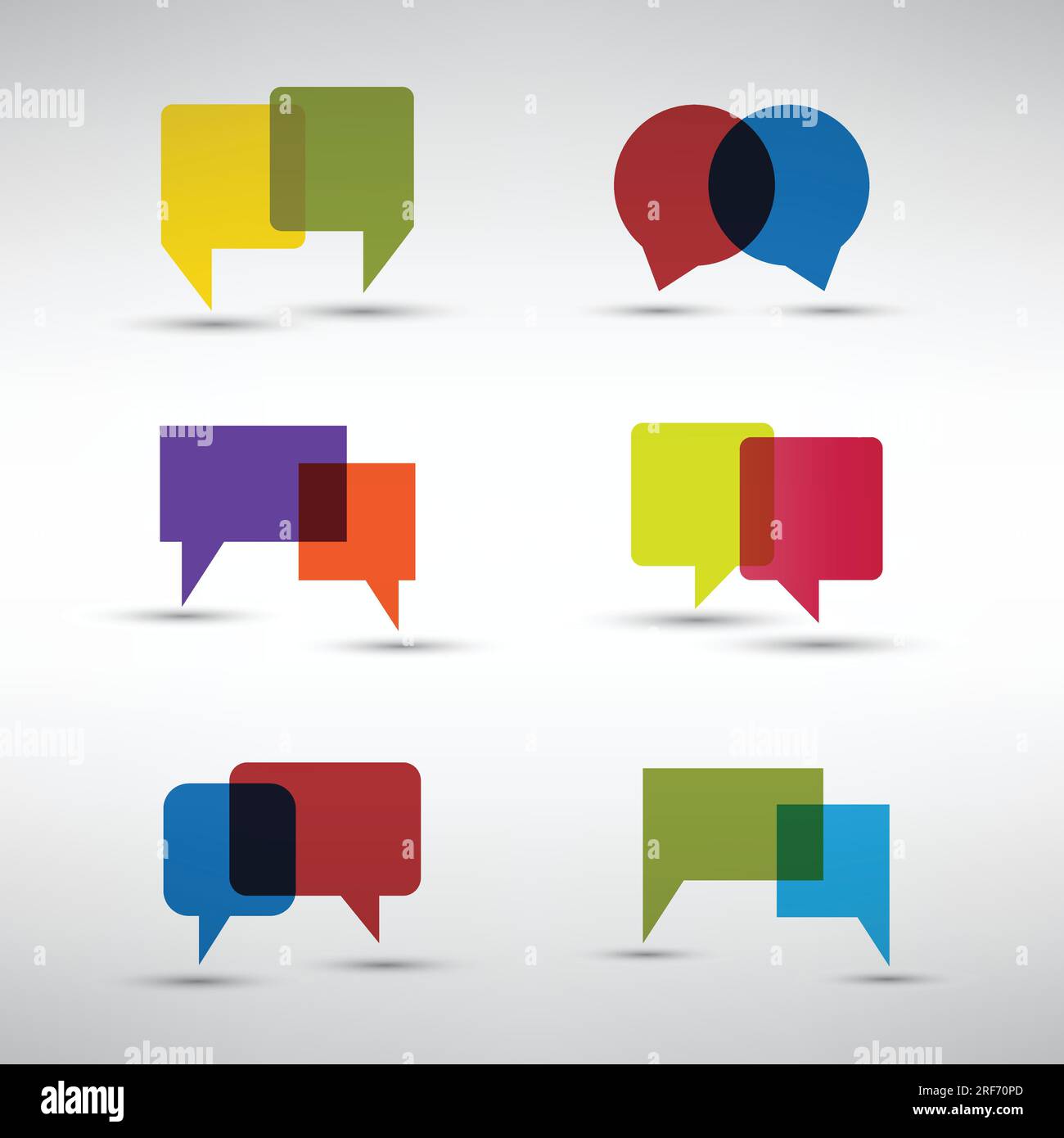 Couple talking speech bubbles hi-res stock photography and images - Alamy