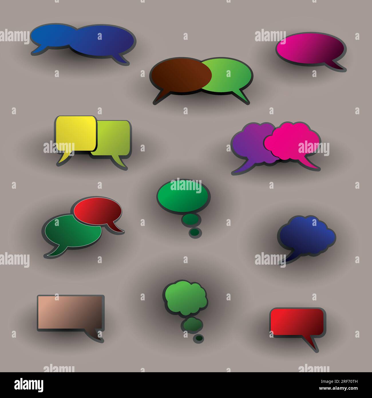 Colorful Labels, Tags, Speech Bubbles Stock Vector Image & Art - Alamy