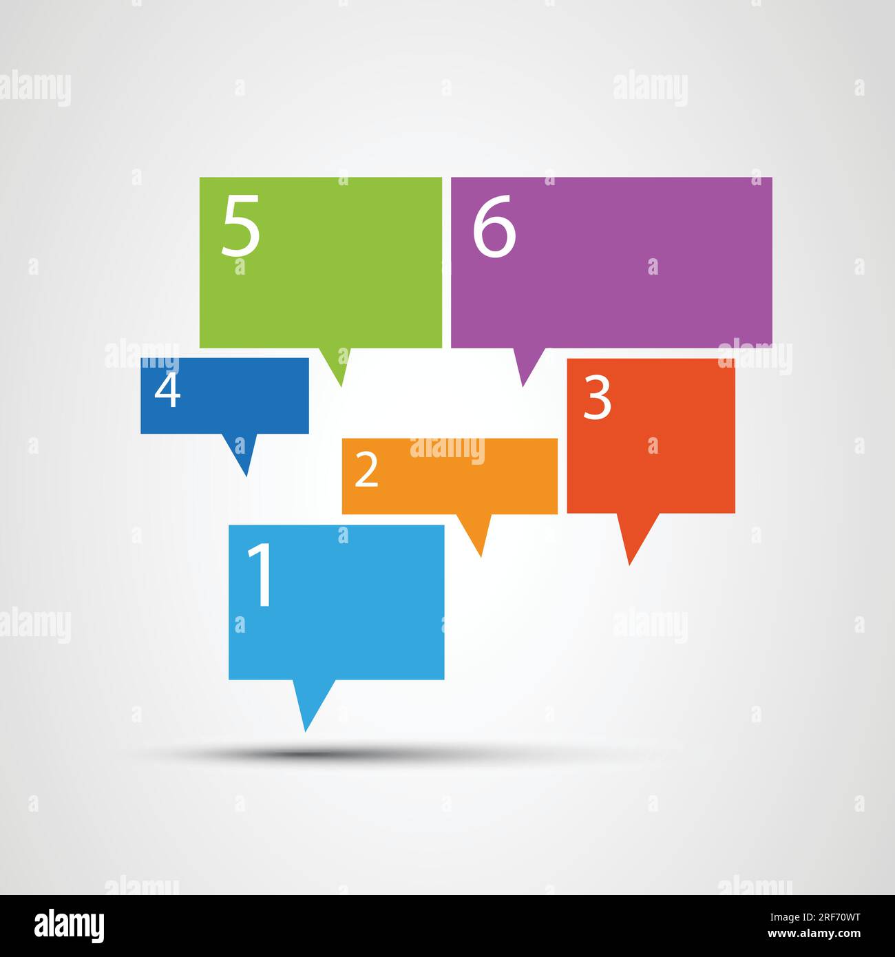 Speech Bubble Set - Infographic Design Stock Vector Image & Art - Alamy