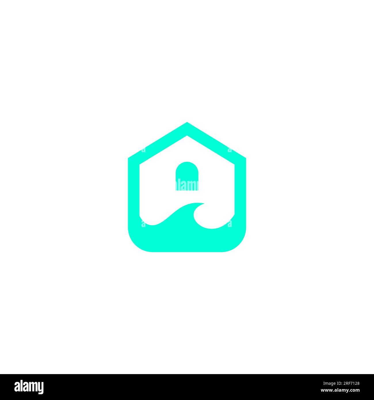 Home Wash Logo. Home Wave Logo Design Stock Vector Image & Art - Alamy