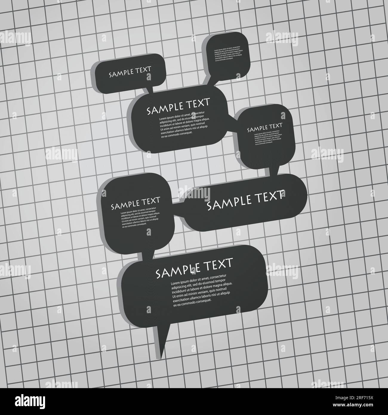 3D Speech Bubbles Design Stock Vector Image & Art - Alamy