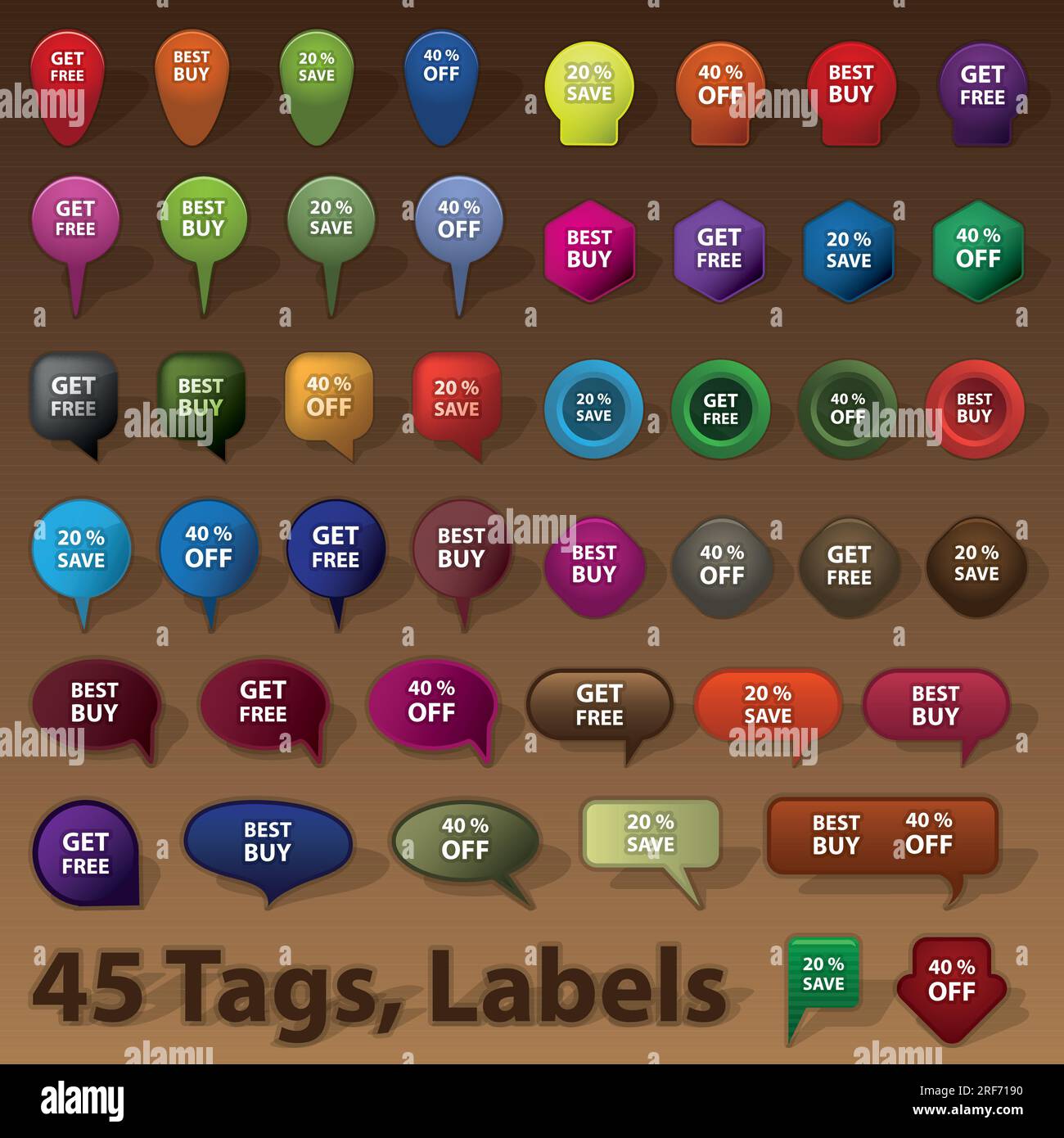 Set sale badges speech Stock Vector Images - Alamy