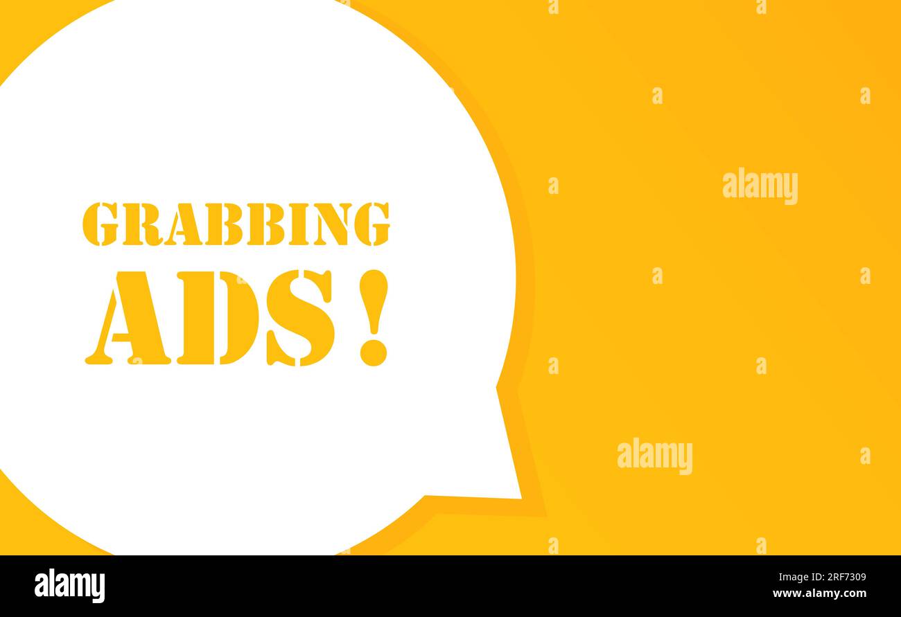 Attention grabbing advertisement Stock Vector Images - Alamy