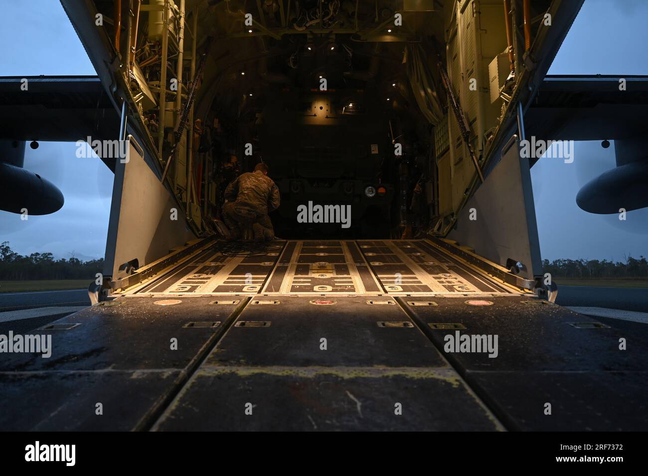 A U.S. Air Force loadmaster assigned to the 353rd Special Operations ...
