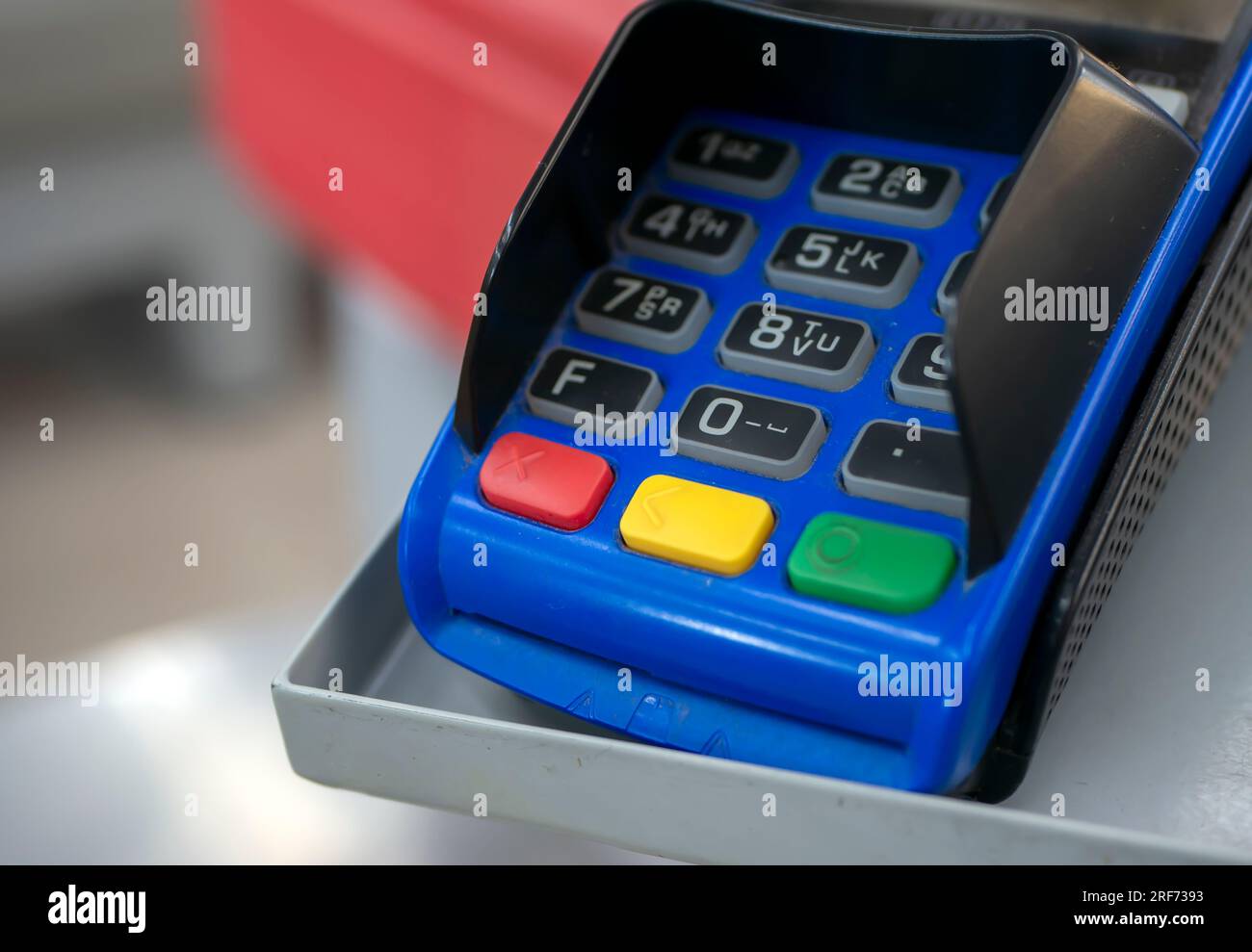 An EDC machine or electronic data capture machine, no logo and brand ...