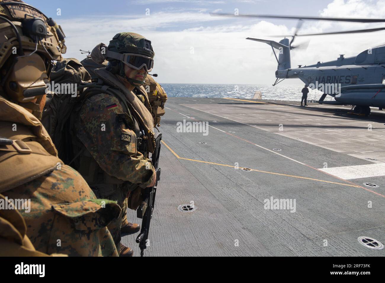 U.S. Marines with Battalion Landing Team 2/1, 31st Marine Expeditionary ...