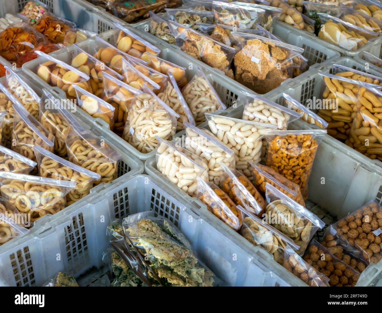 Jajan Pasar, Indonesian traditional snacks on street food market, in ...