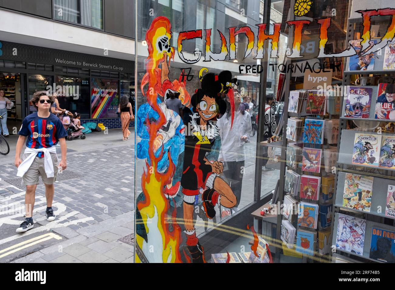 Soho character london hi-res stock photography and images - Alamy