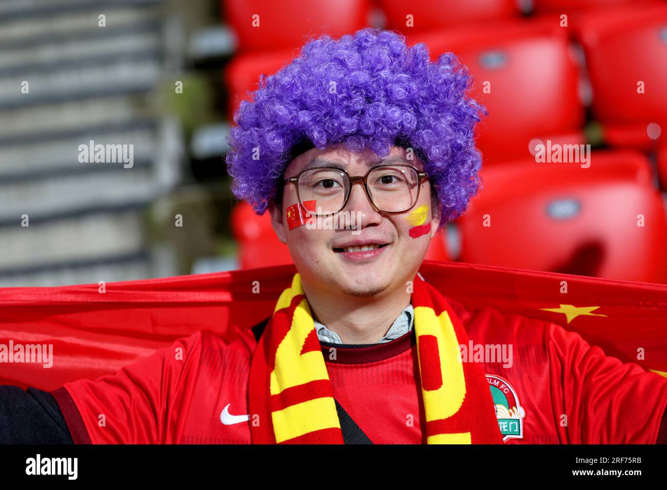 A China fan in the stands ahead of the FIFA Women's World Cup 2023 ...