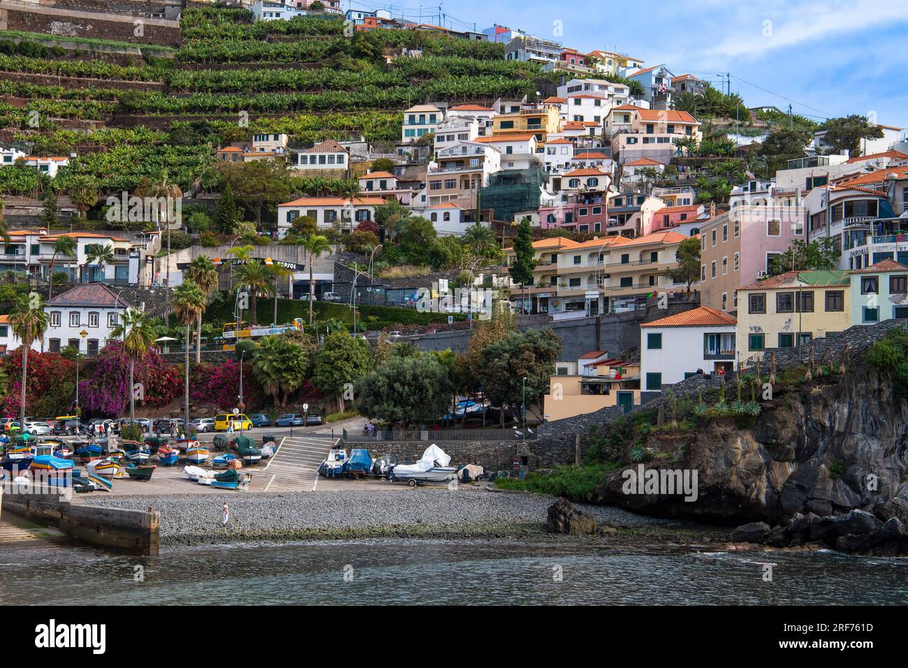 Hafen von Camara de Lobos, Funchal, Insel Madeira, Portugal Stock Photo ...