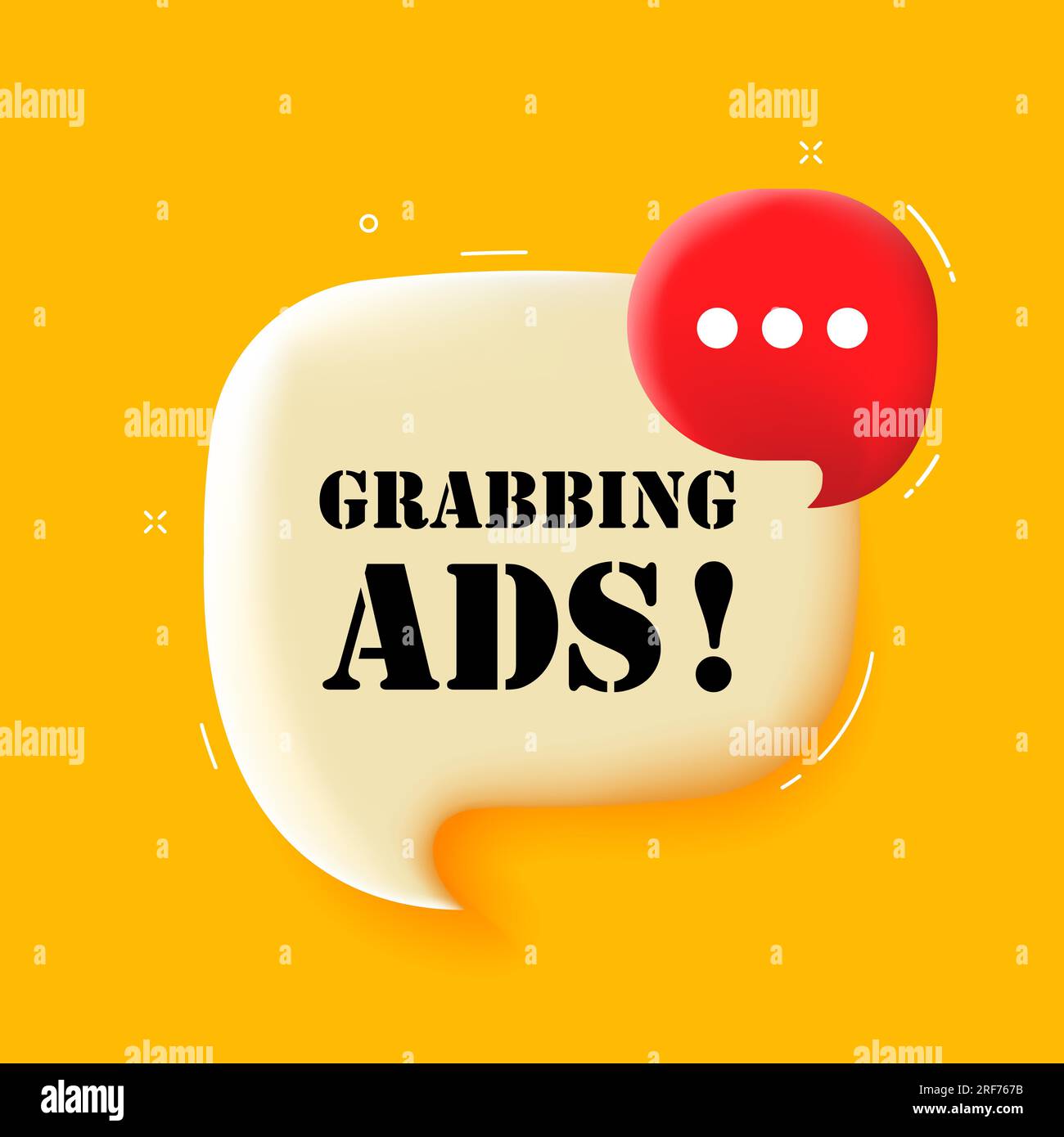 Attention grabbing advertisement Stock Vector Images - Alamy