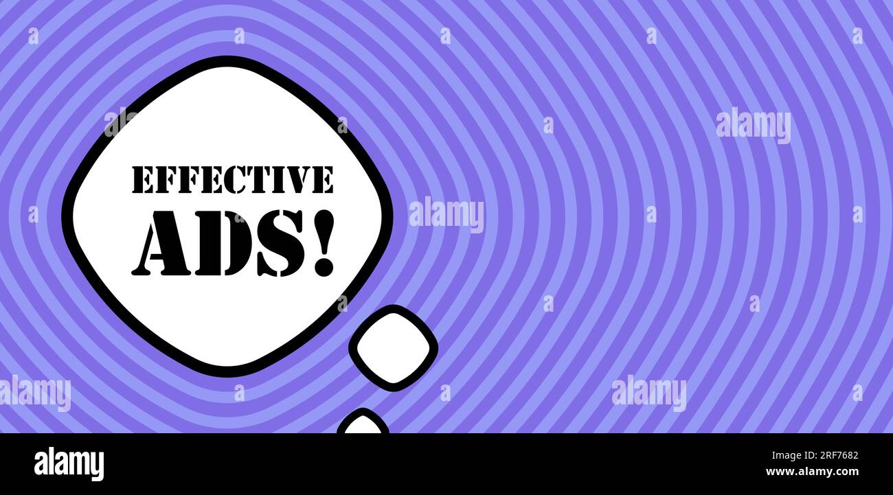 Speech bubble with effective ads text. Boom retro comic style. Pop art ...