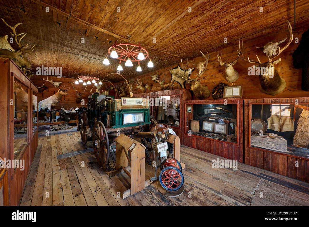 the Burlington Store, interior shot Old Trail Town, Cody, Wyoming ...