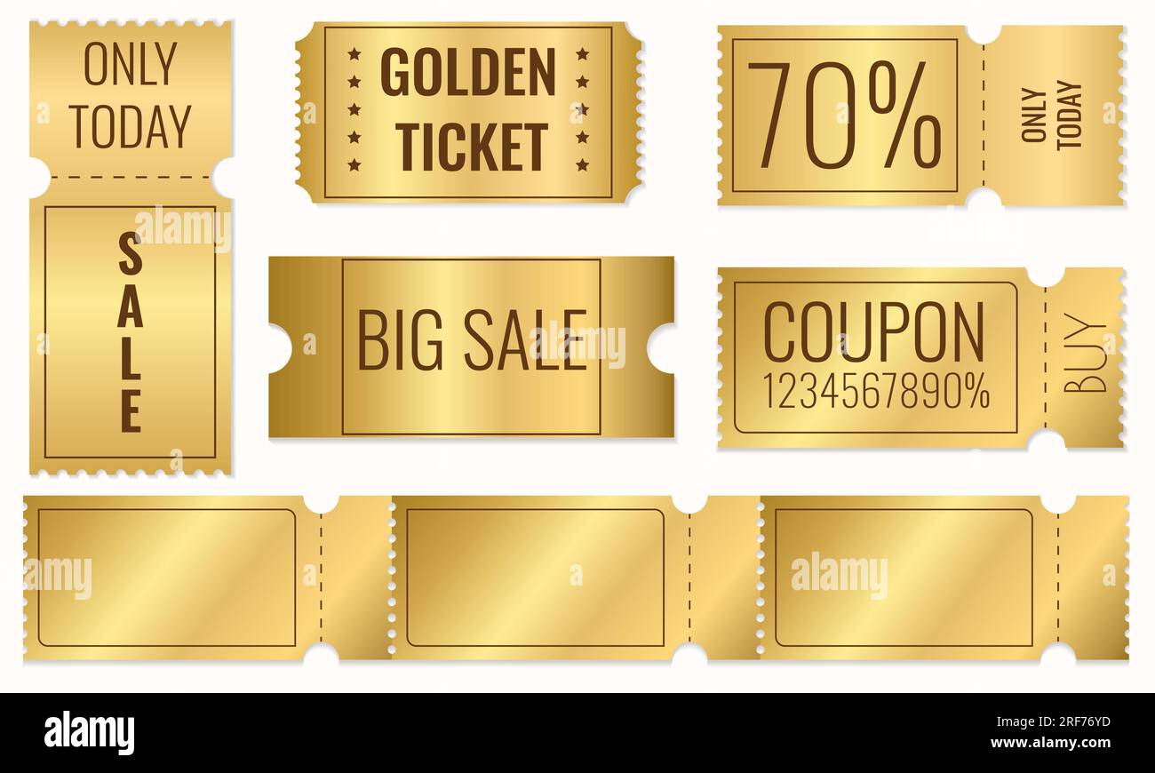 Coupons vector vectors Stock Vector Images - Alamy