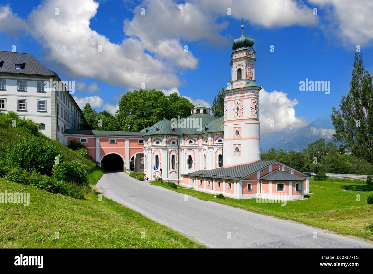 Karlskirche bei Volders, Innsbrucker Land, Inntal, Tirol, Österreich ...