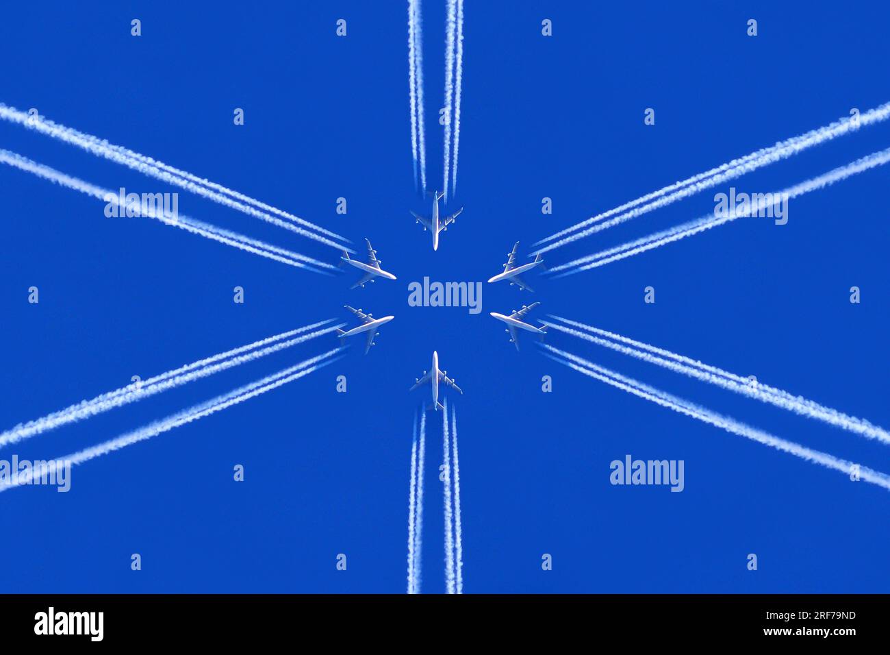 Flugzeuge auf Kollisionskurs | airplanes on collision course Stock ...