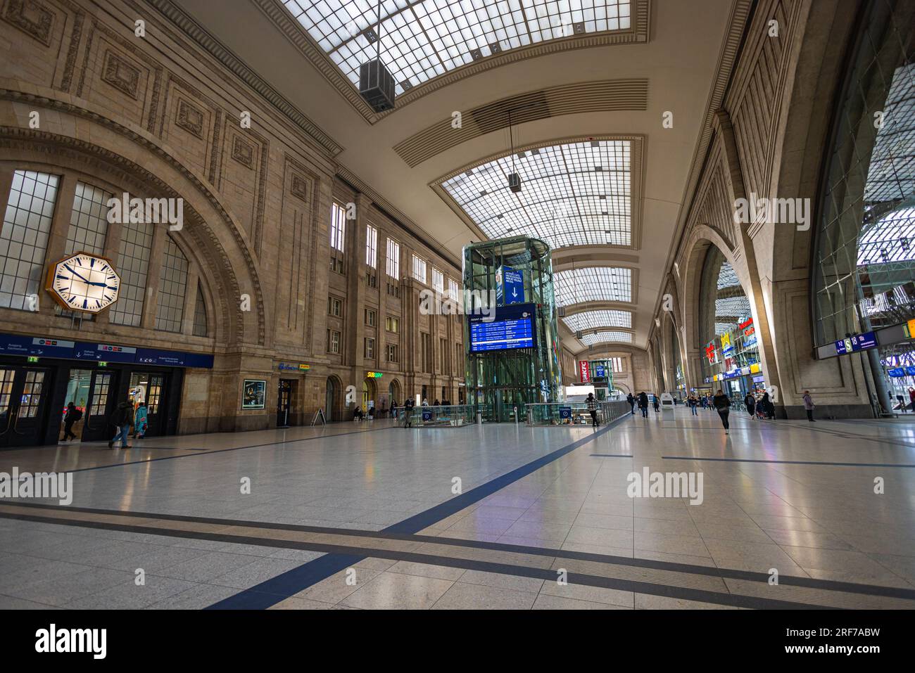 Leipzig, Germany - February 20, 2023: Leipzig main railway station ...