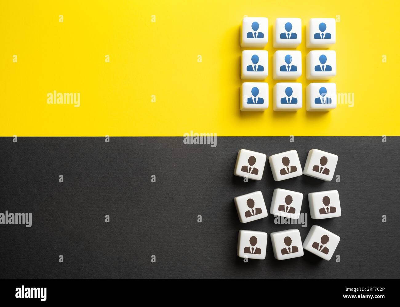 Good and badly coordinated teams. An example of a good and bad leader ...