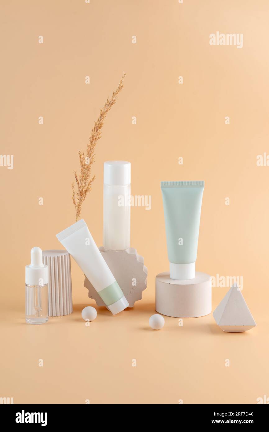 Skin toner bottle tube template hi-res stock photography and images - Alamy