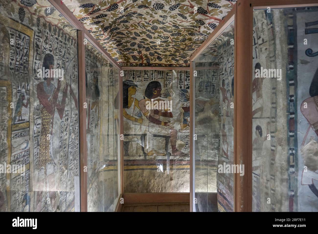 Grab des Sennefer, Gräber der Noblen, Theben-West, Ägypten Stock Photo ...