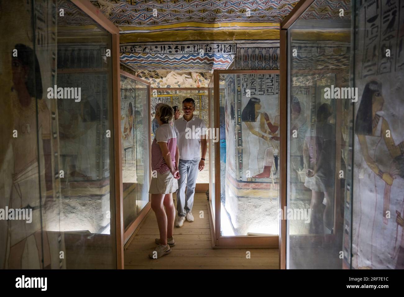 Grab des Sennefer, Gräber der Noblen, Theben-West, Ägypten Stock Photo ...