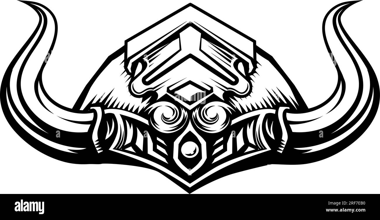 Viking Warrior Helmet Stock Vector Image & Art - Alamy