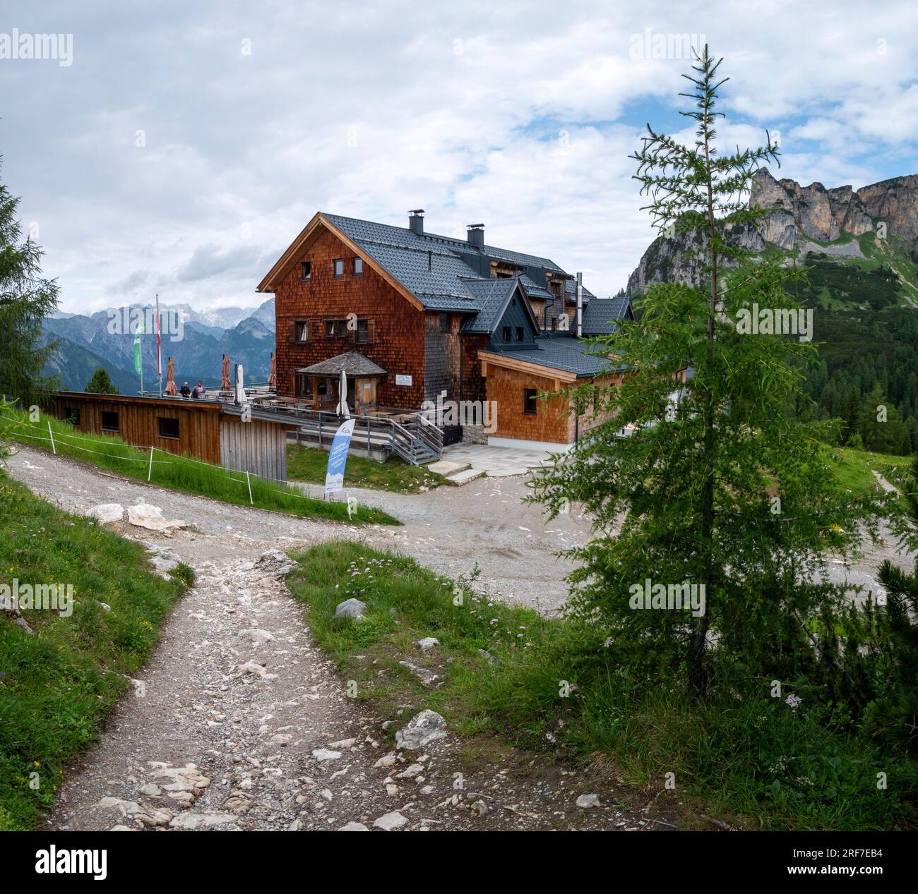 This is the German Alpine Club, owned Erfurter Hut mountain refuge in ...