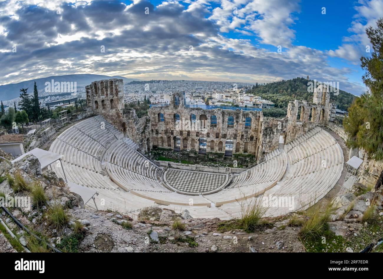 Amphi-Theater, Odeon des Herodes Atticus, Akropolis, Athen ...