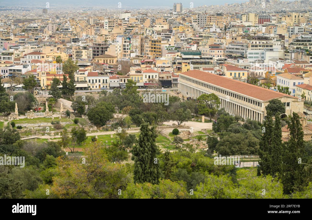 Wandelhalle Stoa des Attalos, Athener Agora, Athen, Griechenland Stock ...