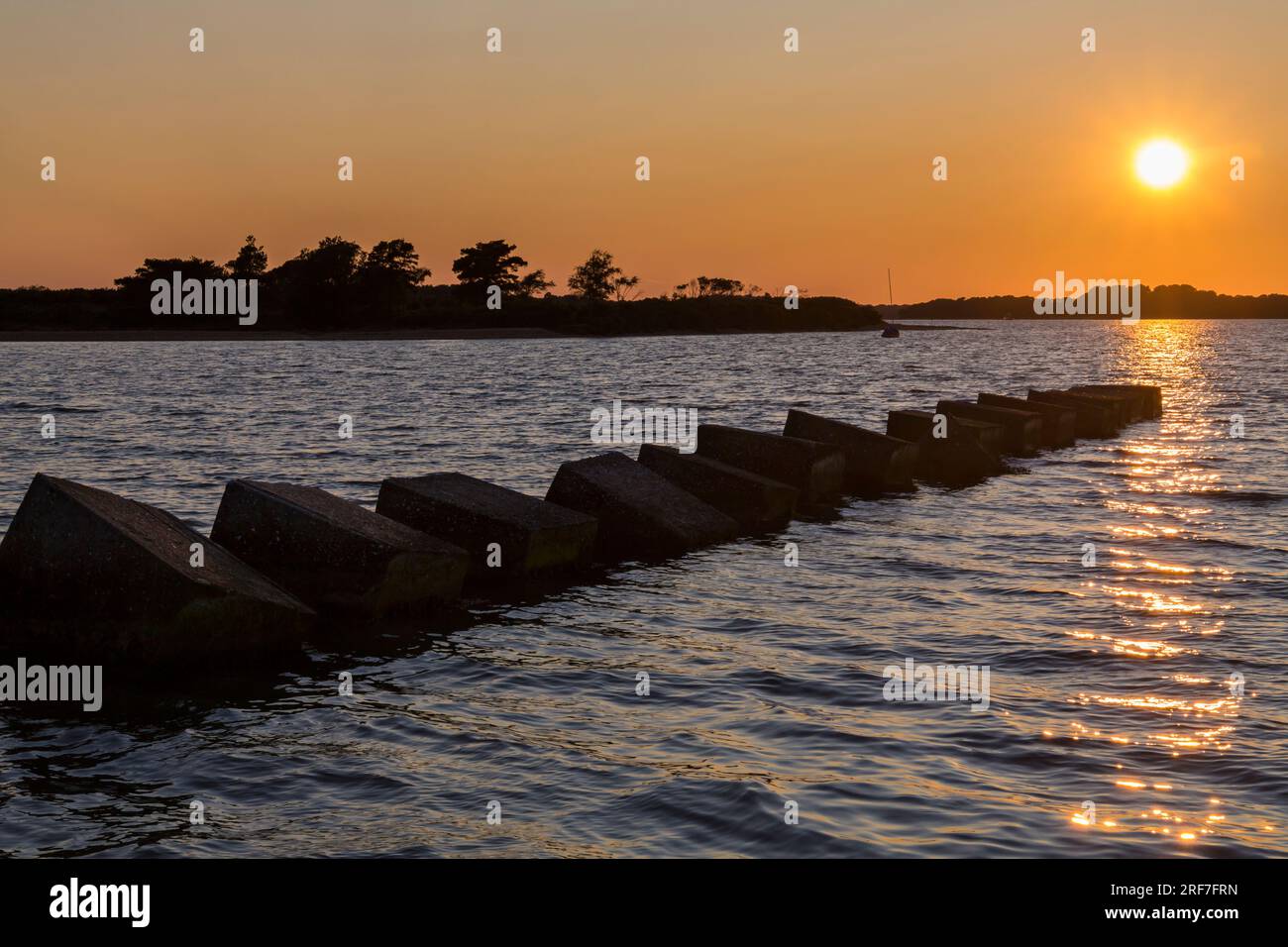 Dragons Teeth, World War II tank traps defence blocks, at Studland ...
