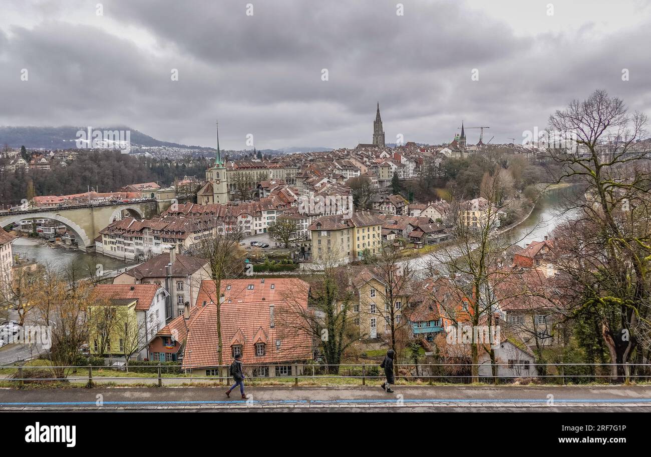 Stadtpanorama, Altstadt, Bern, Schweiz Stock Photo - Alamy