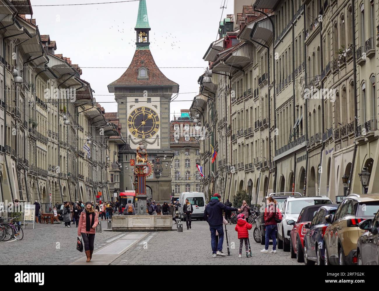 Uhrturm Zytglogge, Kramgasse, Altstadt, Bern, Schweiz Stock Photo - Alamy