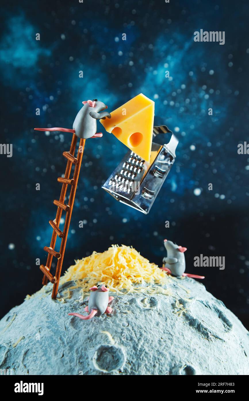 Little plasticine mice make a moon out of cheese. Pseudo-scientific ...