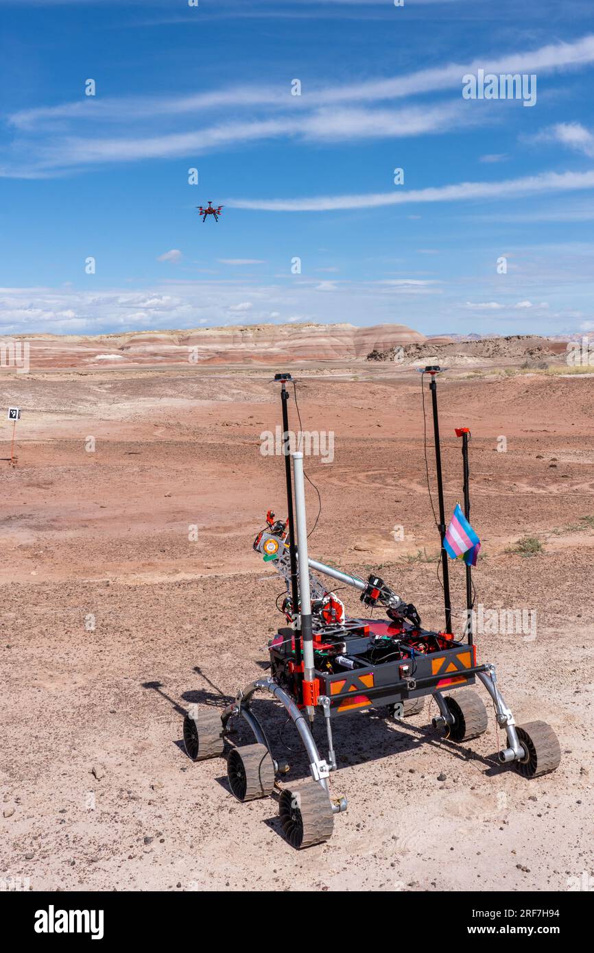 Northeastern University Mars Rover follows a drone. University Rover ...