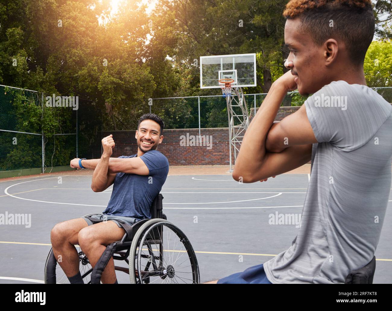 Stretching wheelchair user man hi-res stock photography and images - Alamy