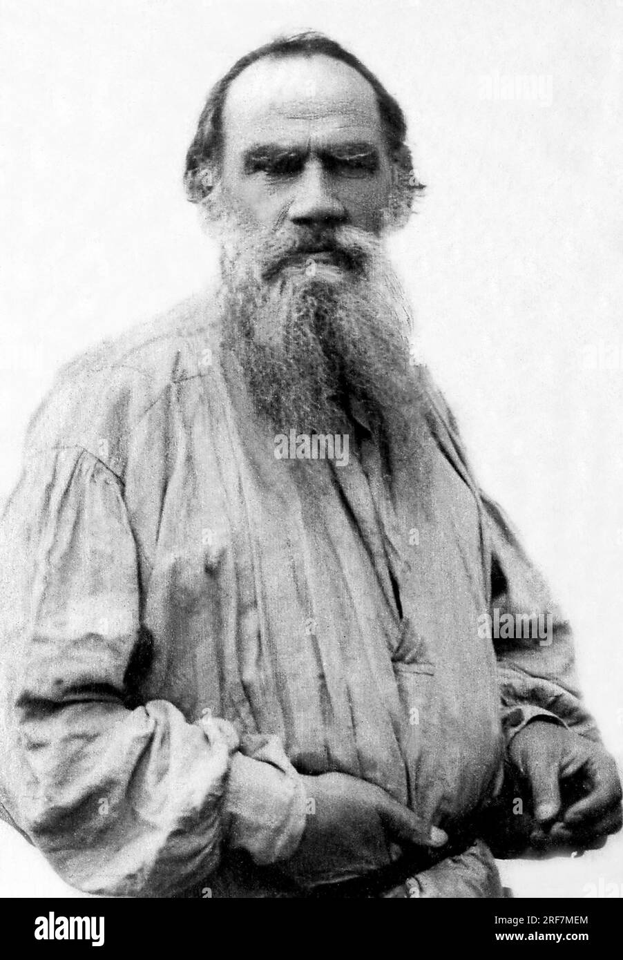 Portrait de Leon Tolstoi (1828-1910), ecrivain russe Stock Photo - Alamy
