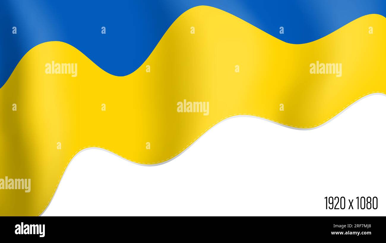 Ukrainian country flag realistic independence day background. Ukraine ...