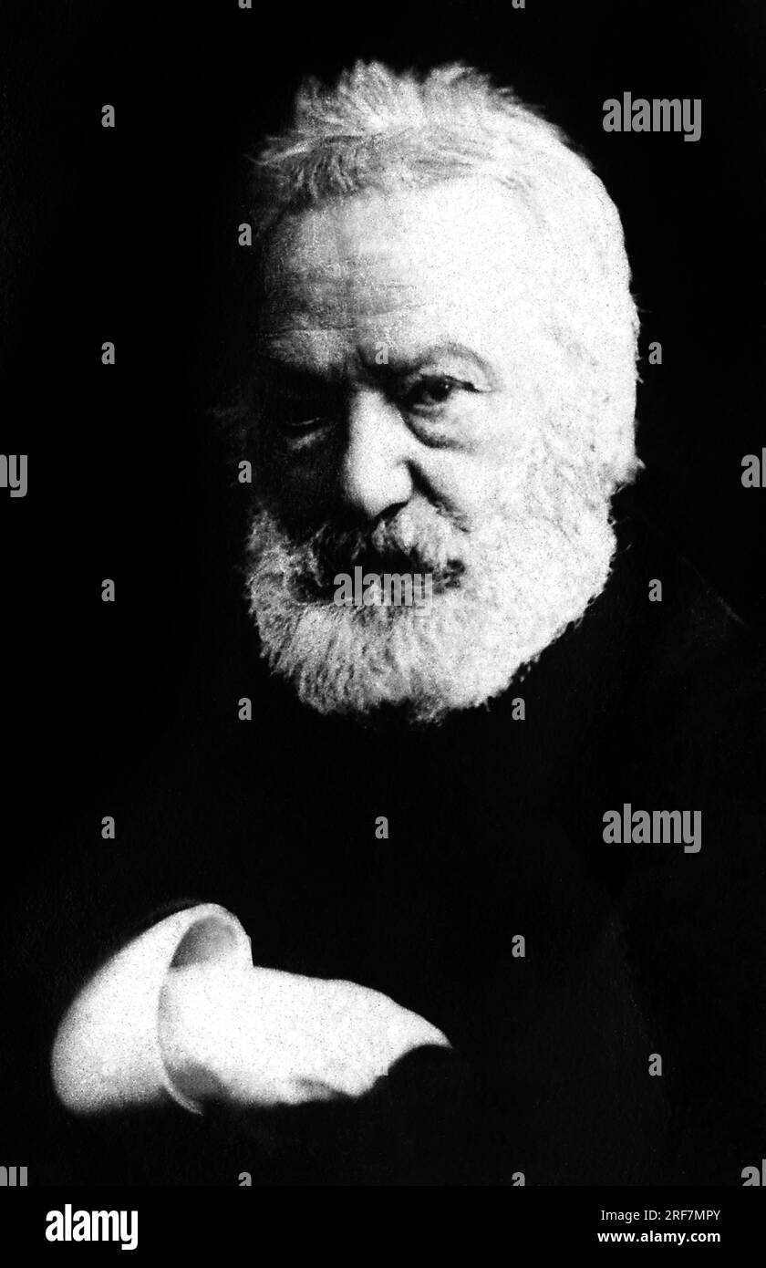 Portrait de Victor Hugo (1802-1885), romancier francais Stock Photo - Alamy