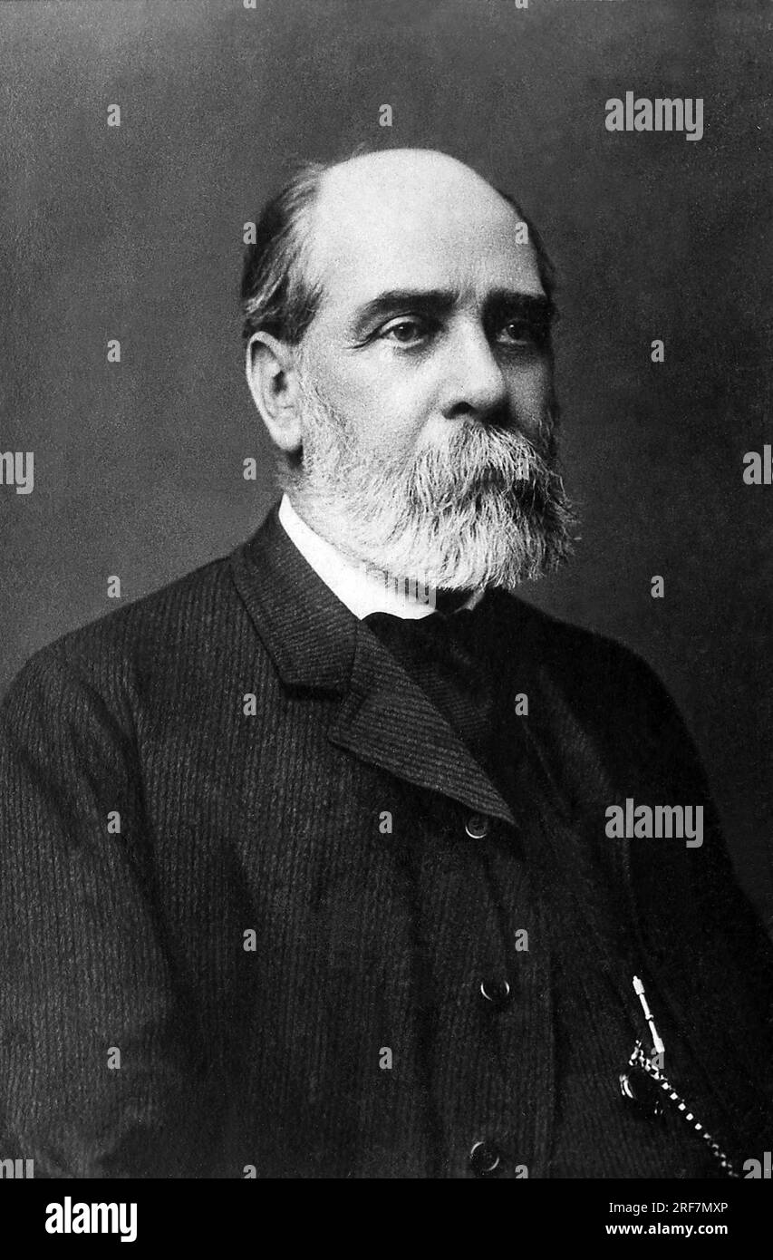 Portrait de Hector Malot (1830-1907), ecrivain francais Stock Photo - Alamy