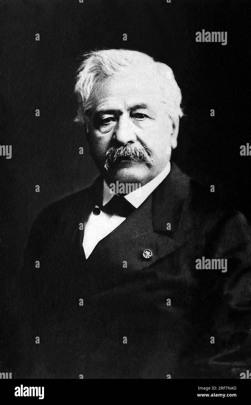 Portrait de Ferdinand de Lesseps (1805-1894), diplomate et entrepreneur francais Stock Photo - Alamy