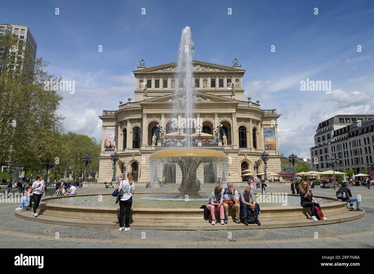 Lucae-Brunnen, Alte Oper, Opernplatz, Frankfurt am Main, Hessen ...