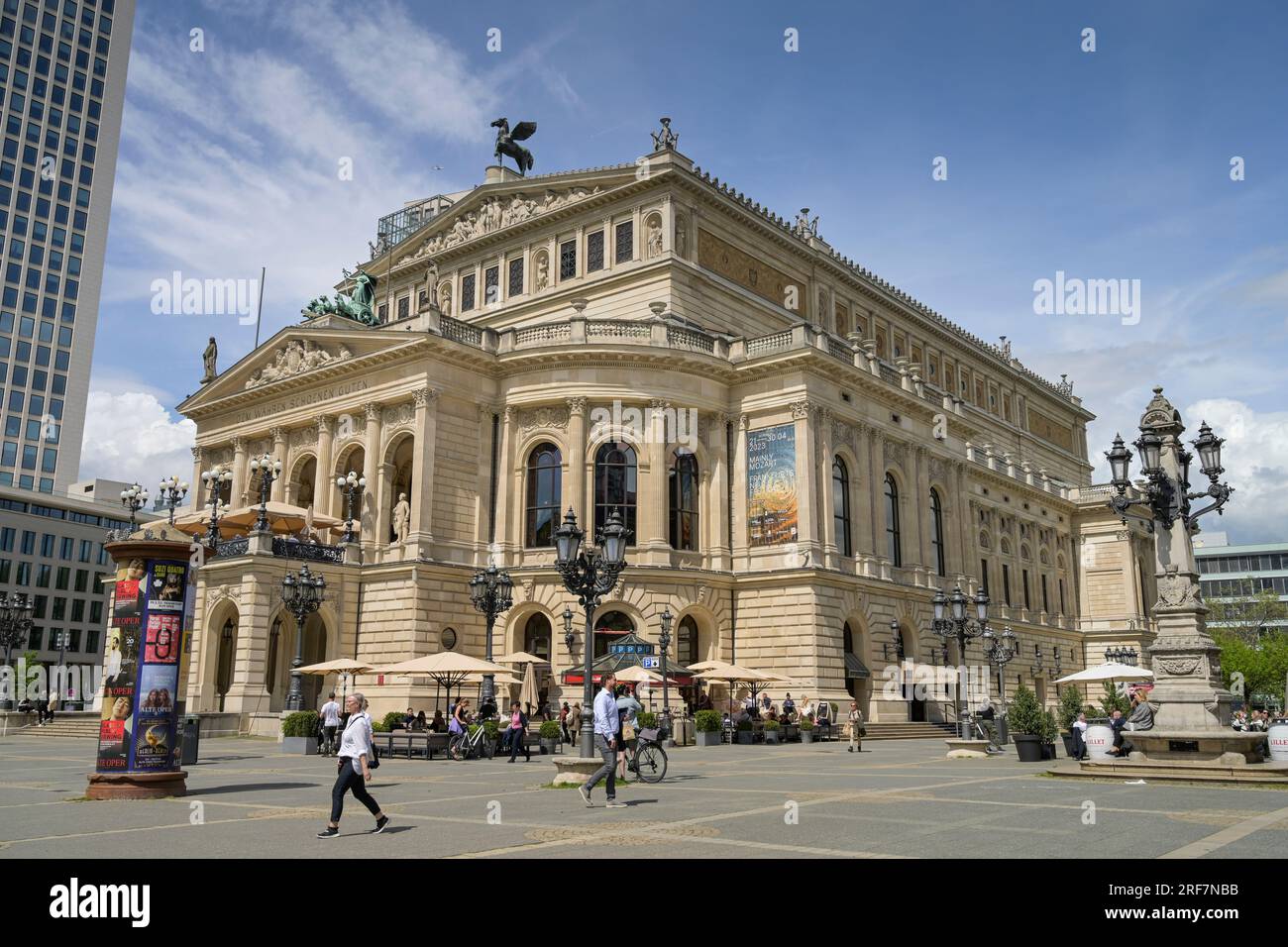 Alte Oper, Opernplatz, Frankfurt am Main, Hessen, Deutschland Stock ...