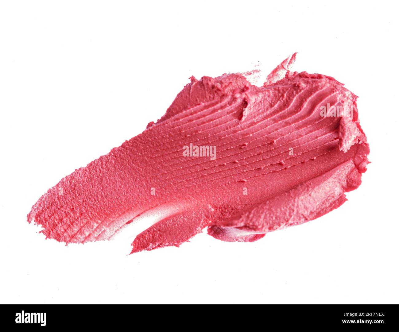 Stains of a pink lipstick isolated on white background Stock Photo - Alamy