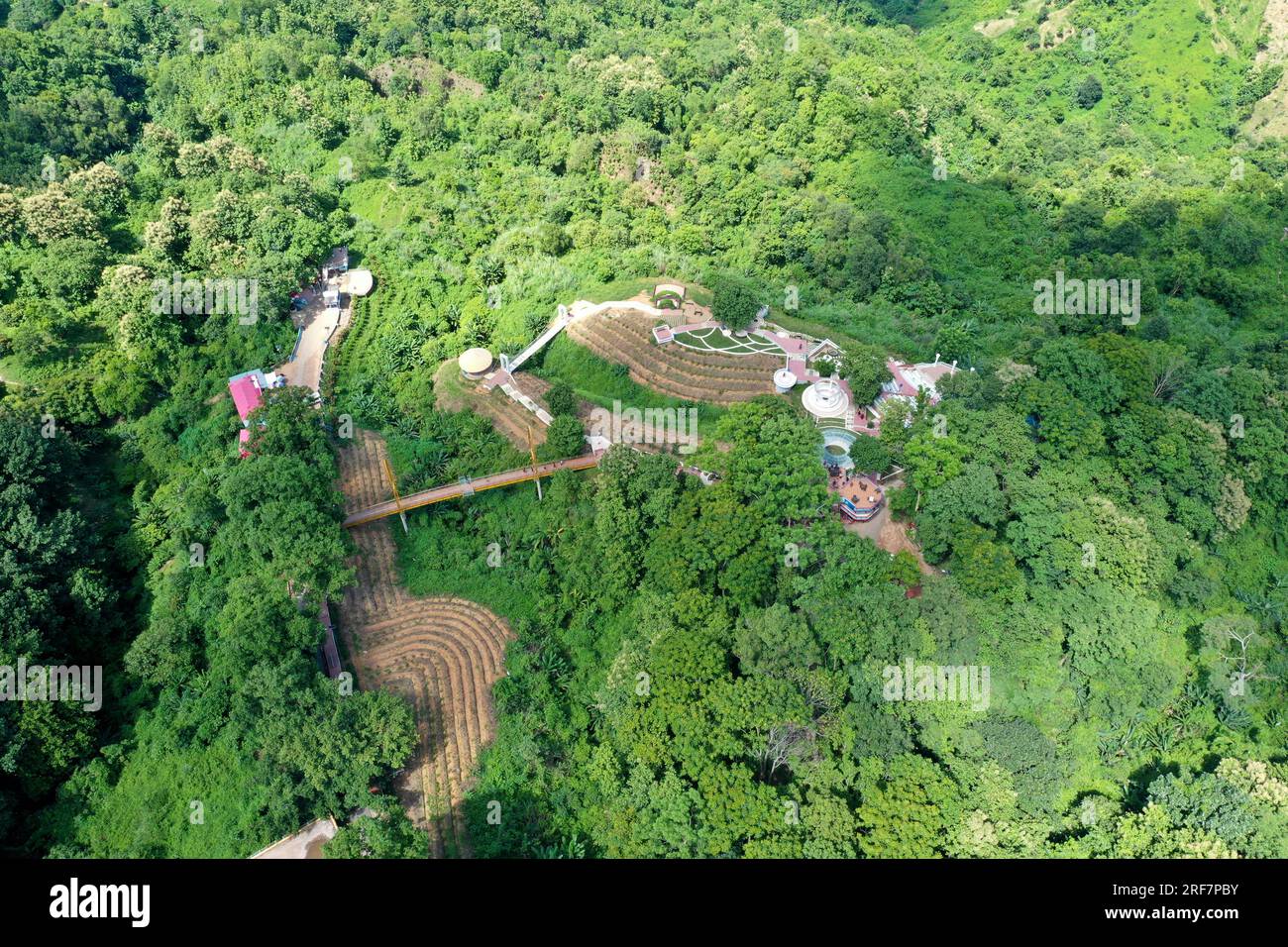 Khagrachhari, Bangladesh - July 24, 2023: The Bird's-eye view of ...